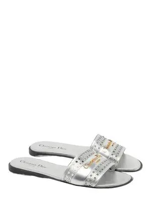 DIOR D-lane Logo-plaque Flat Sandals