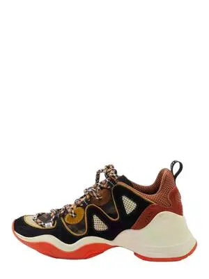 FENDI Ffluid Panelled Low-top Sneakers