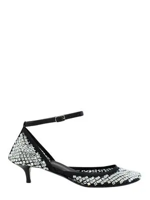 Christopher Esber Minette Bezeled Ballet Mary Jane Heel - Black