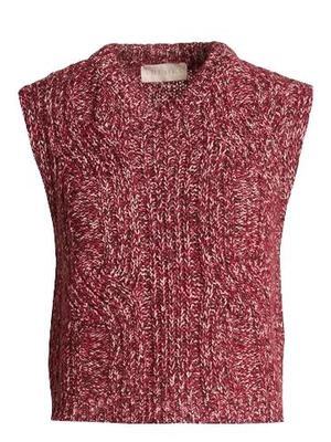 I BLUES Sweater Size Cotton, Polyacrylic, Acrylic, Wool - Red