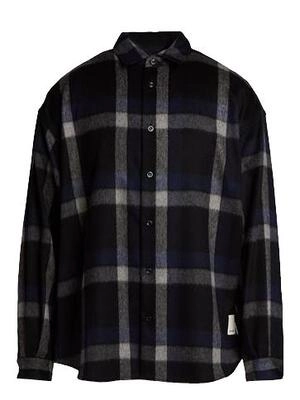 Emporio Armani Shirt Size Wool, Polyester, Polyamide, Acrylic, Viscose - Navy