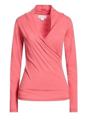 Velvet By Graham & Spencer T-shirt Coral Size Cotton, Elastane - Red