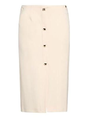 Liu Jo Midi Skirt Size Viscose, Polyamide, Elastane - Beige