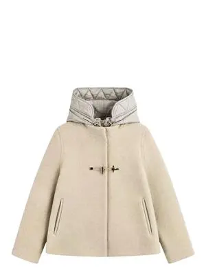 FAY Toggle-fastening Hooded Cape - Neutrals