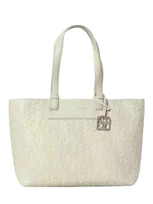 Armani Exchange Logo-debossed Tote Bag - Neutrals