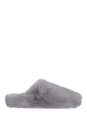 LA ROSE Furry Indoor Slippers - Grey
