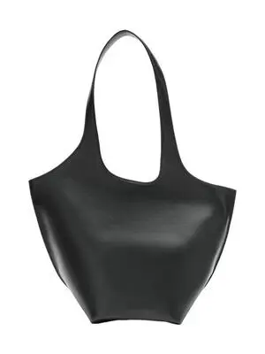 Attico La Scoop Medium' Shoulder Bag Vitello - Black