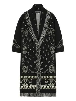 ALANUI Bandana Jacquard Coat Black/multicolor