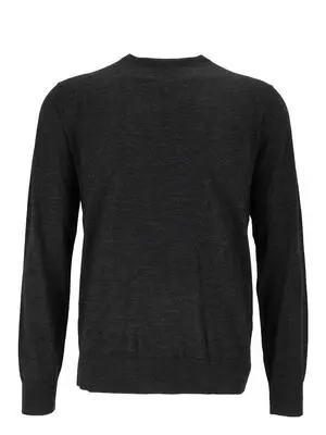 BALLANTYNE R Neck Pullover - Grey