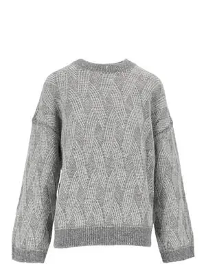 Peserico Knitted Sweater Grey