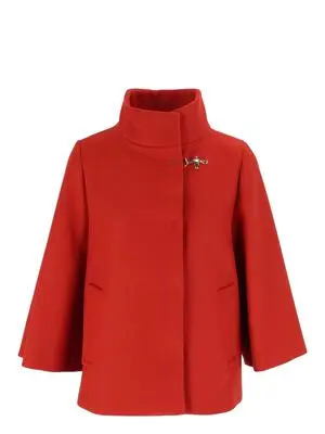 FAY Cappa Con Gancio Foderata - Red