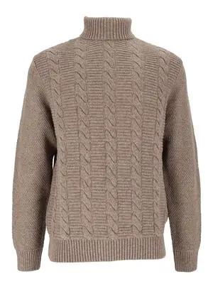 Barbour Staplecross Rollneck Sweater Grey
