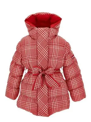 Monnalisa Piumino Con Cintura Polie - Red