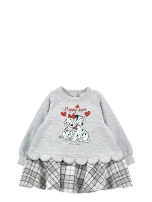 Monnalisa Abito Sporty Felpa - Grey