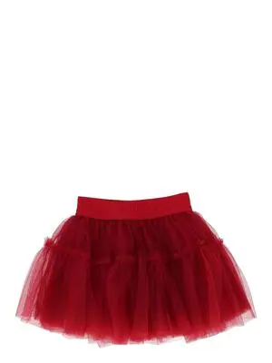 Monnalisa Gonna Tulle Mano Set - Red