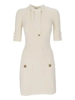 Elisabetta Franchi Abito Di Maglia - White