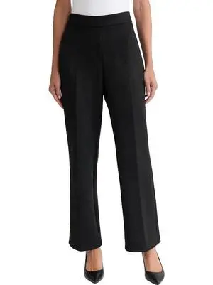 KASPER Pull-on Faux Fly Trouser Pants
