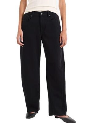 PACT Organic Cotton All-day Twill Barrel Pant - Black