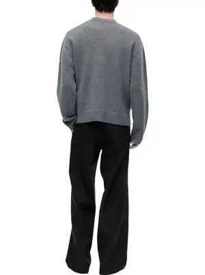 BERNER KUHL Boiled-knit Crew-neck Sweater - Grey