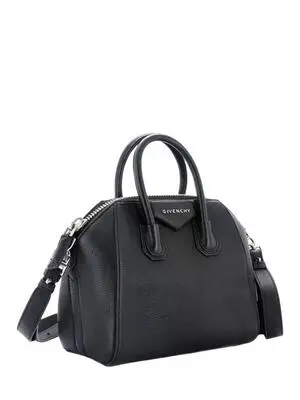 Givenchy Antigona Bag Leather Mini Crossbody Bag - Black