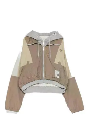Mihara Yasuhiro Layered Zip-up Jacket - Brown