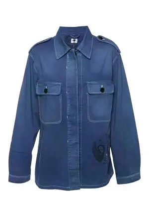 DIOR Graphic-print Denim Jacket