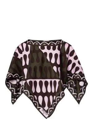 Emilio Pucci Leocorno Asymmetric Silk Twill Top - Multicoloured