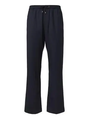 GOD'S TRUE CASHMERE Navy Soul Cashmere Wide-leg Pants - Blue