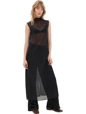VRG GRL Serena Sheer Maxi Dress - Black