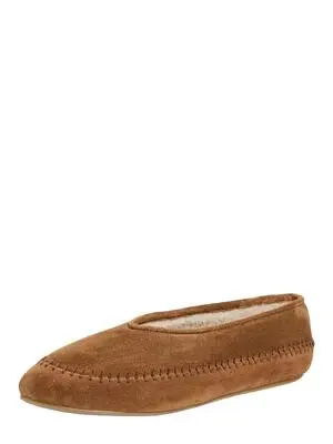 Jenni Kayne Shearling Bare Flats - Wheat