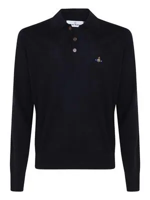 VIVIENNE WESTWOOD Long-sleeve Polo "mark - Black