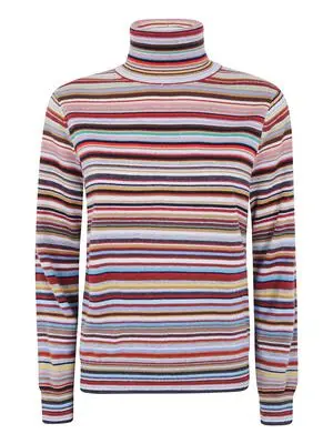 Paul Smith Roll-neck Knitted Sweater - Multi