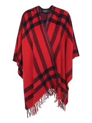 RALPH LAUREN Poncho Fringes "ruana"
