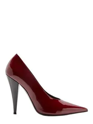 Givenchy 95mm Pointy Patent Leather Pumps - Red