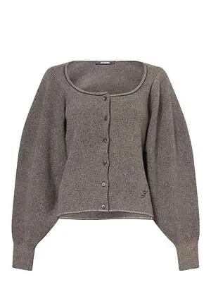 Jacquemus The Sera Knitted Cardigan - Multi-grey