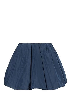 Issey Miyake Correlation Woven Balloon Mini Skirt - Blue