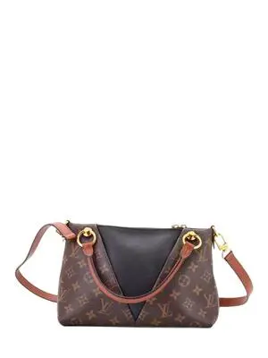 LOUIS VUITTON V Monogram Canvas And Leather Bb Tote Bag - Black