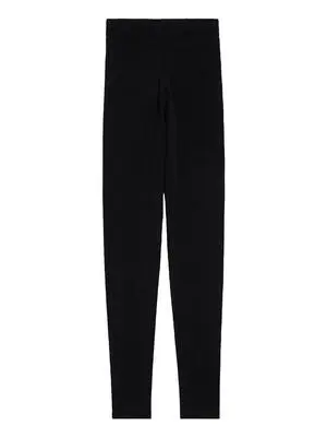 Balenciaga Sporty Viscose Knit Techwear Leggings - Black