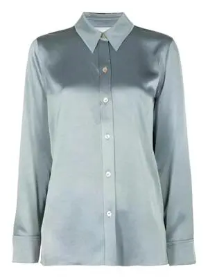 Citizens Of Humanity Tullah Satin Shirt - Blue