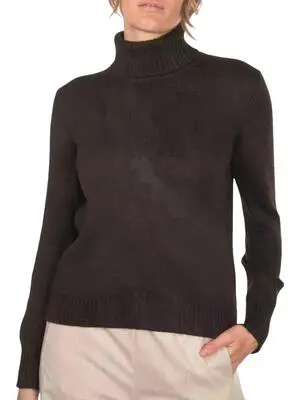 GRAN SASSO Roll-neck Wool Sweater - Brown