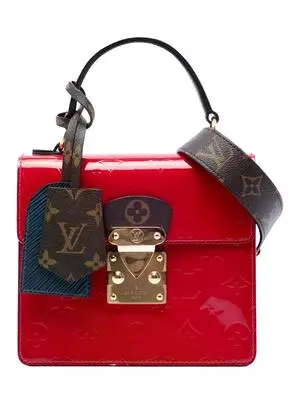 LOUIS VUITTON 2020 Monogram Vernis Spring Street Satchel - Red