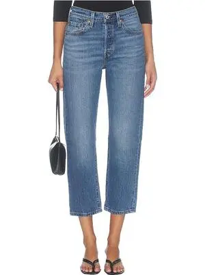 LEVI'S Levi's 501 Crop Straight Jean In Blue.