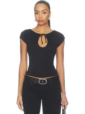Free People Canal Street Top - Black