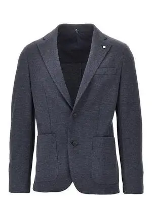 L.B.M. 1911 L. B.m. 1911 Active Uniform Single-breasted Jacket - Blue