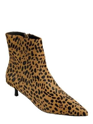 Yosi Samra Soho Genuine Calf Hair Bootie - Leopard
