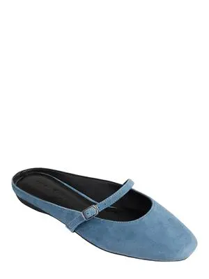 Yosi Samra Lily Flat Mule - Blue