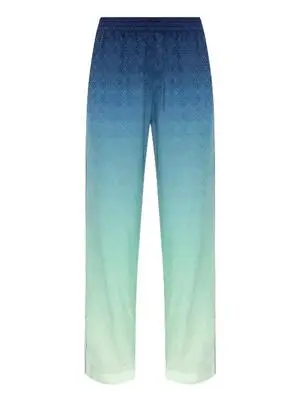 Casablanca Ombré Casual Trousers - Blue