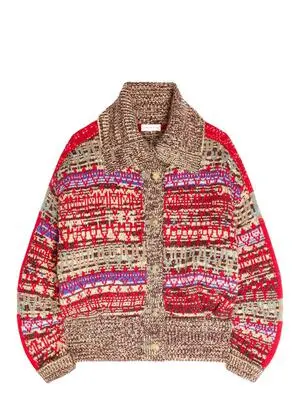 Dries Van Noten Jacquard Wool Cardigan No