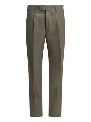 Zegna Casual Trousers With Belt Loops - Beige