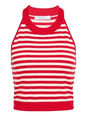 MAX MARA Striped Sleeveless Knit Top